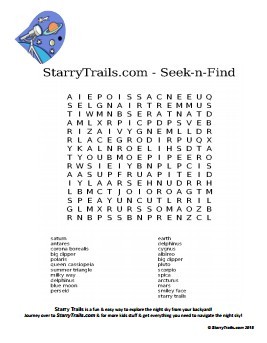 Kids Astronomy Activities – Puzzles | StarryTrails.com
